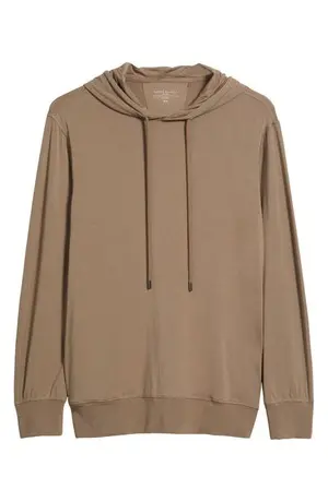 Daniel Buchler Sleek Pajama Hoodie - Brown