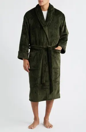 Daniel Buchler Diamond Jacquard Robe - Dark Army
