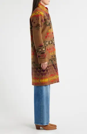 Pendleton Autumn Birch Archive Virgin Wool Blend Blanket Coat