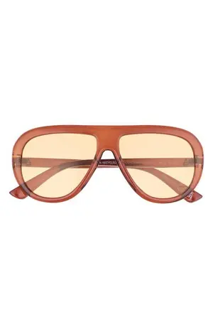 AIRE Cadent 54mm Aviator Sunglasses - Hazelnut/tan Tint