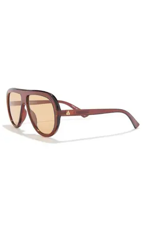 AIRE Cadent 54mm Aviator Sunglasses - Hazelnut/tan Tint