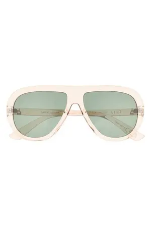 AIRE Cadent 54mm Aviator Sunglasses - Stone/green Mono