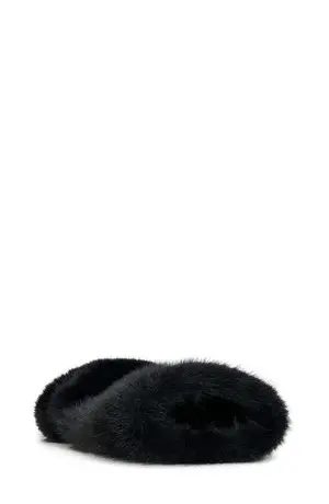 AZALEA WANG Lisboa Cuffed Faux Fur Bootie