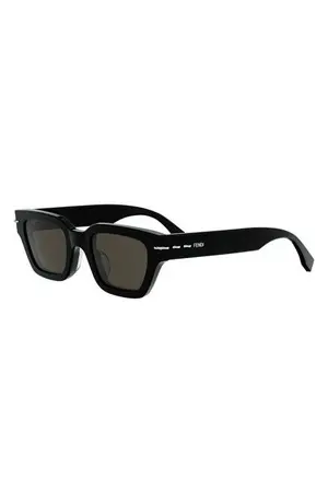 Fendi Selleria 50mm Rectangular Sunglasses
