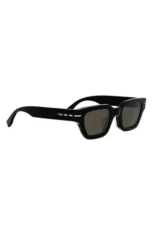 Fendi Selleria 50mm Rectangular Sunglasses