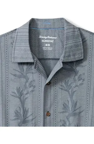 Tommy Bahama Palm Fresco Beach Border Islandzone® Camp Shirt - Steel