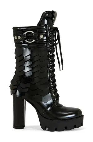 AZALEA WANG Gernot Platform Bootie - Black