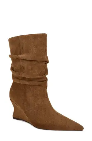 AZALEA WANG Asaf Slouch Shaft Bootie - Tan