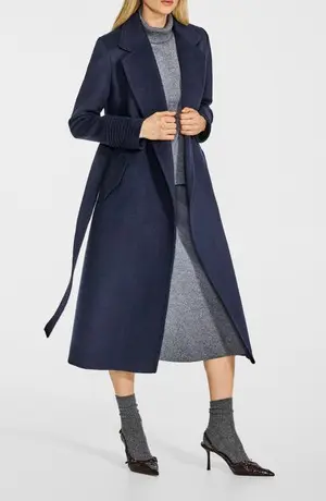 Sentaler Alpaca And Wool Wrap Coat