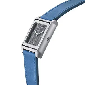 HERITOR AUTOMATIC Rectangular Stainless Steel Watch