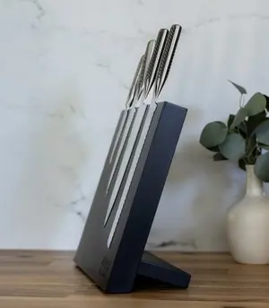 GLOBAL Magnetic Easel Knife Block - Black