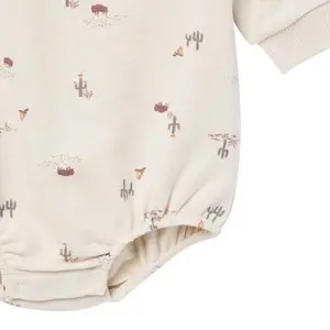 MODERN MOMENTS™ BY GERBER Long Sleeve Bubble Romper - Buffalo Desert