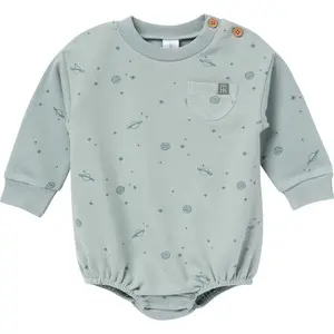 MODERN MOMENTS™ BY GERBER Long Sleeve Bubble Romper - Slate Galaxy