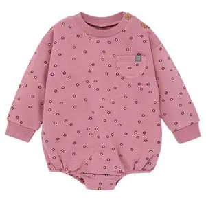 MODERN MOMENTS™ BY GERBER Long Sleeve Bubble Romper With Pocket - Daisy Rose