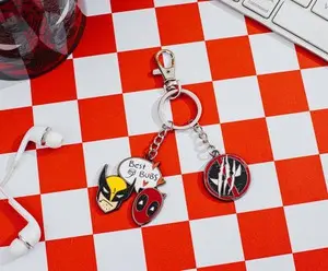 TOYNK Marvel Studios Deadpool & Wolverine Enamel Charm Keychain