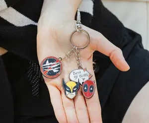 TOYNK Marvel Studios Deadpool & Wolverine Enamel Charm Keychain