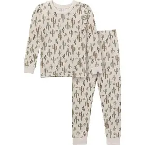 MODERN MOMENTS™ BY GERBER Hacci Sung Fit Footless Pajama Set - Christmas Cactus