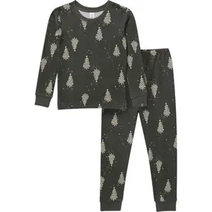 MODERN MOMENTS™ BY GERBER Hacci Sung Fit Footless Pajama Set - Christmas Tree