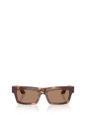 Oliver Spencer Rectangular Sunglasses - Dark Mahogany