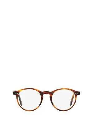 Polo Ralph Lauren Polo Ralph Lauren Eyeglasses Round Frame - Shiny Striped Havana