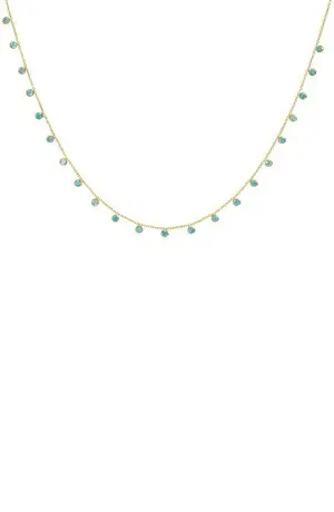 DEAN DAVIDSON Orsay Charm Necklace - Blue Topaz Cz