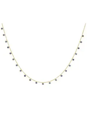 DEAN DAVIDSON Orsay Charm Necklace - Midnight Blue/gold