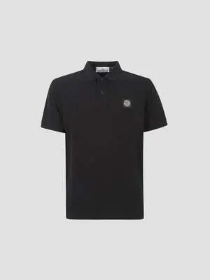 Stone Island Slim Fit Polo - Black