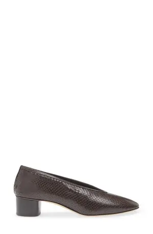 Le Monde Beryl Luna Snakeskin Embossed Pumps - Printed Python