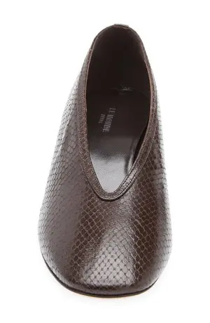 Le Monde Beryl Luna Snakeskin Embossed Pumps - Printed Python
