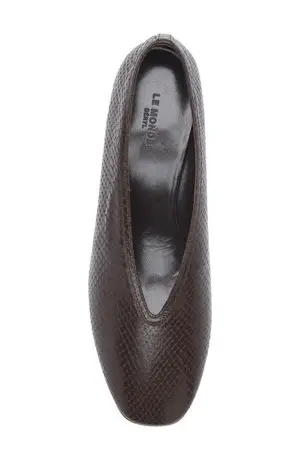 Le Monde Beryl Luna Snakeskin Embossed Pumps - Printed Python