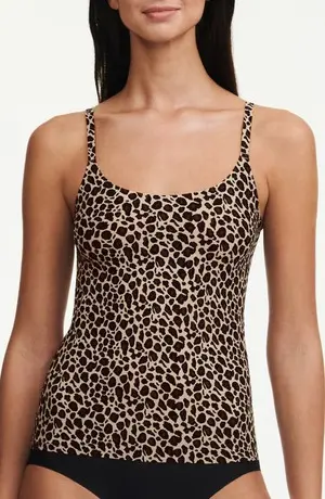 Chantelle Softstretch Print Seamless Camisole - Leopard