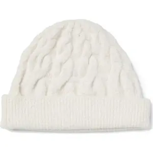 Splendid Cable Beanie - Snowy White