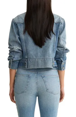 Warp + Weft Cropped Denim Jacket