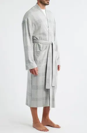 Majestic International Frosted Windows Plaid Cotton Blend Flannel Robe