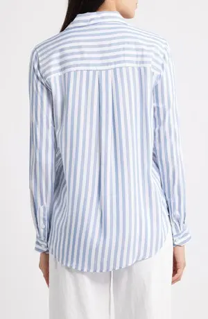 BEACHLUNCHLOUNGE Haley Popover Shirt - Slate Blue