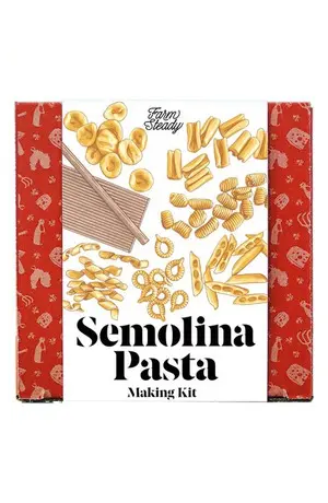 BROOKLYN BREW SHOP Semolina Pasta Making Kit - Red