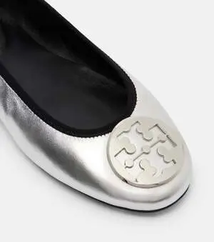 Tory Burch Reva Ballet Flats - Silver