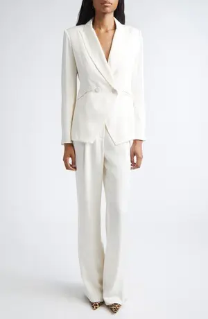 Veronica Beard Rickie Crepe Back Satin Dickey Jacket