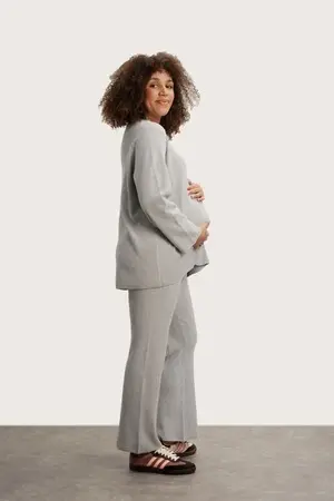 NOM MATERNITY Georgina Foldover Maternity Knit Pants