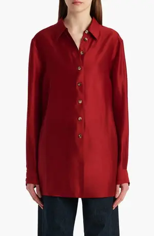 Khaite Auryn Top - Crimson