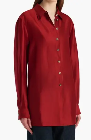 Khaite Auryn Top - Crimson