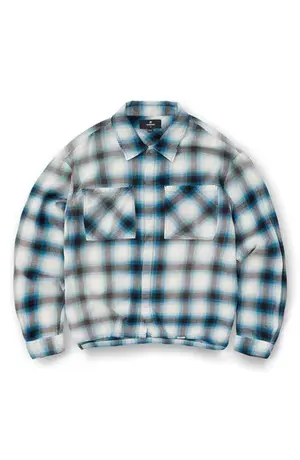 REPRESENT Sun Bleached Cotton Flannel Button-up Shirt