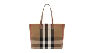 Burberry London Check Canvas Medium Tote