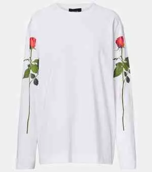 Simone Rocha Printed Cotton Jersey T-shirt
