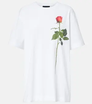Simone Rocha Printed Cotton Jersey T-shirt - White