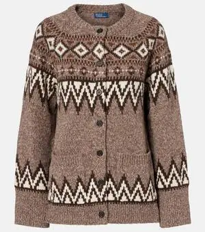 Polo Ralph Lauren Fair Isle Wool-blend Cardigan - Brown