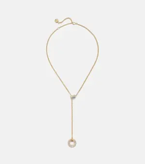 Shay Jewelry Orbit Lariat 18kt Necklace With Diamonds - Gold
