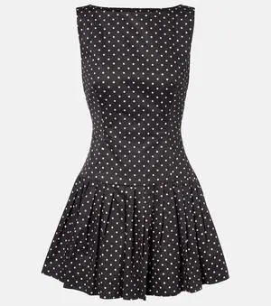 SAME Polka-dot Cotton Poplin Minidress