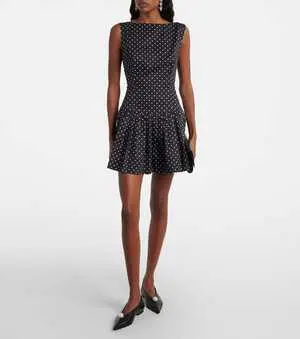 SAME Polka-dot Cotton Poplin Minidress