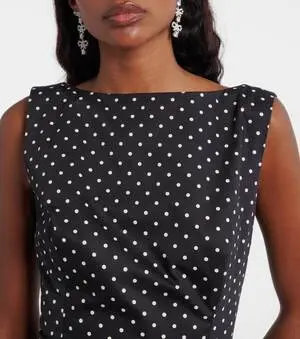 SAME Polka-dot Cotton Poplin Minidress
